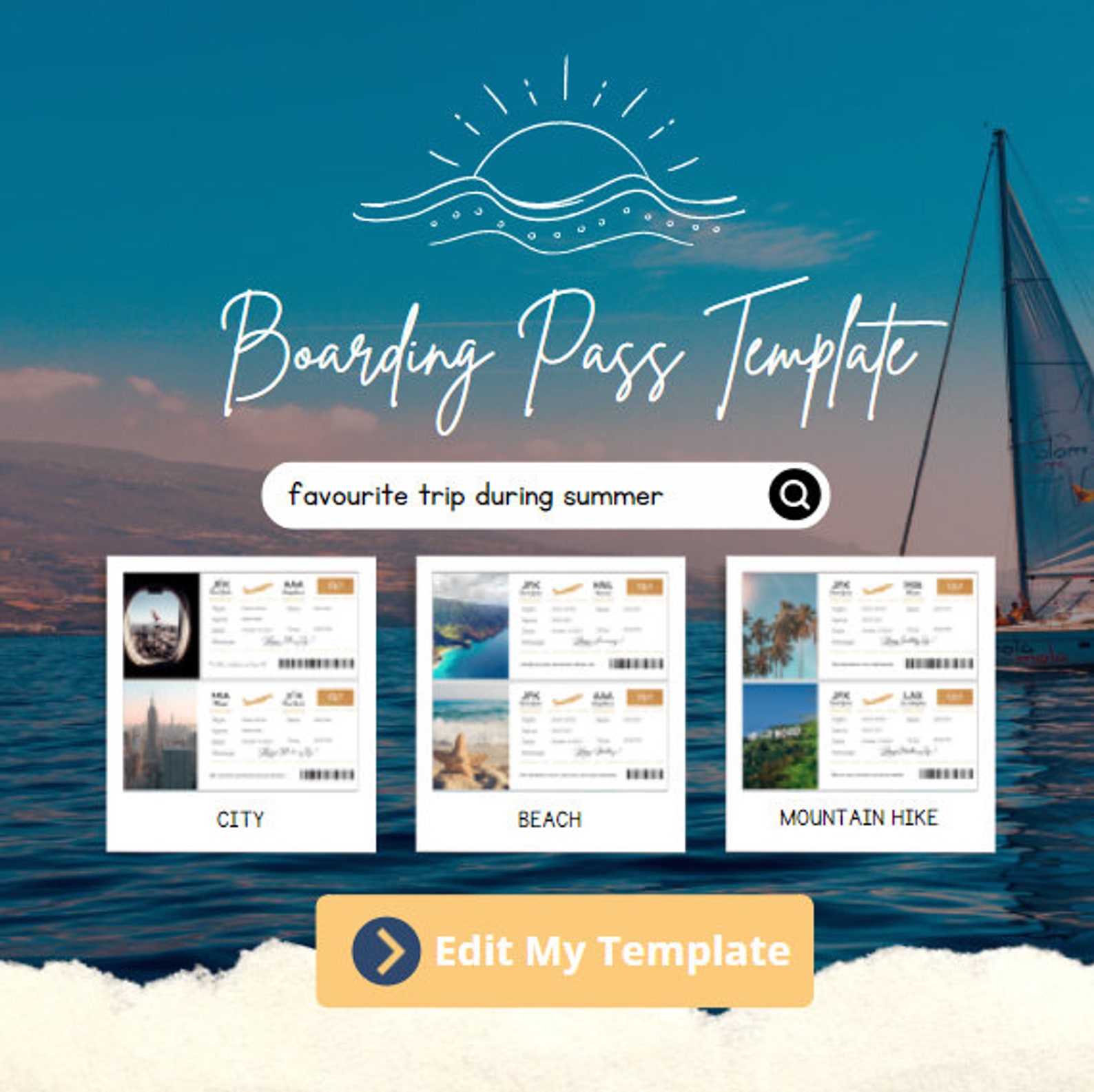 Printable Editable Boarding Ticket Template (6 Versions) | Surprise ...