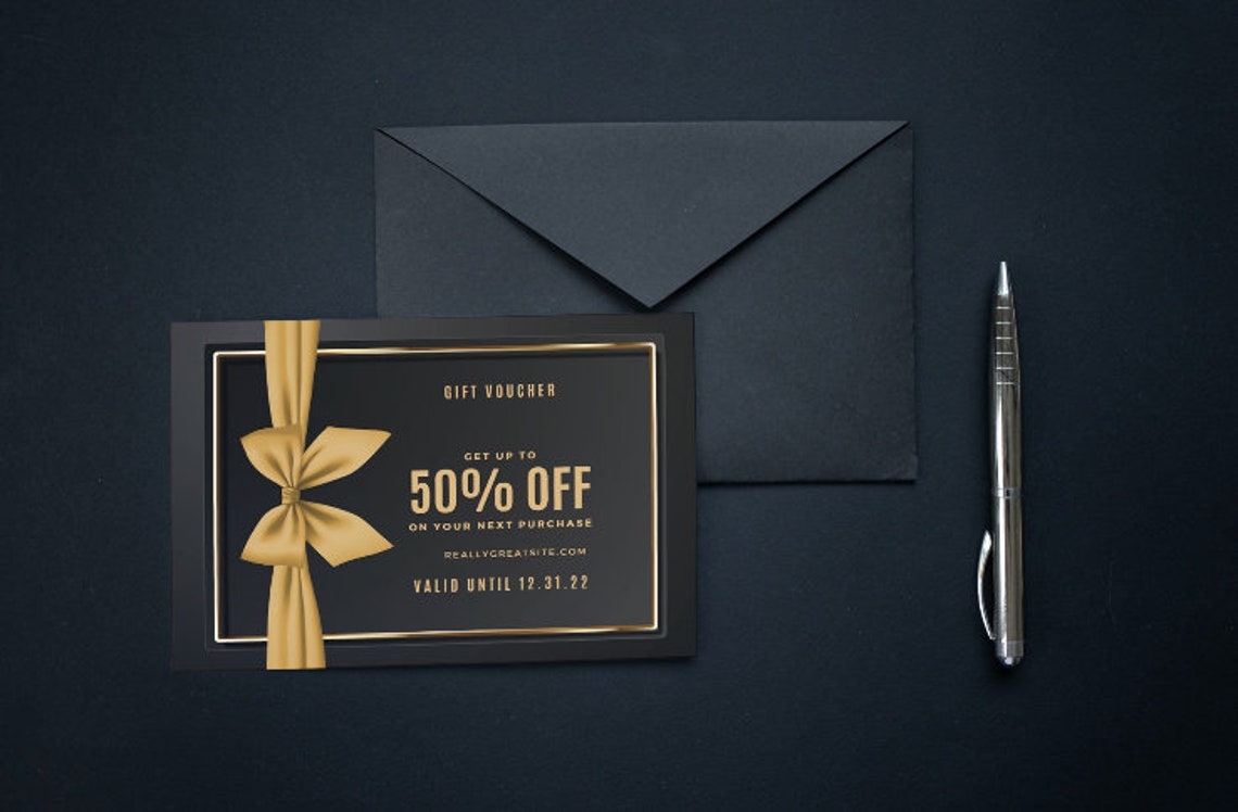 Printable Editable Gift Voucher Template | Digital Product - Etsy UK