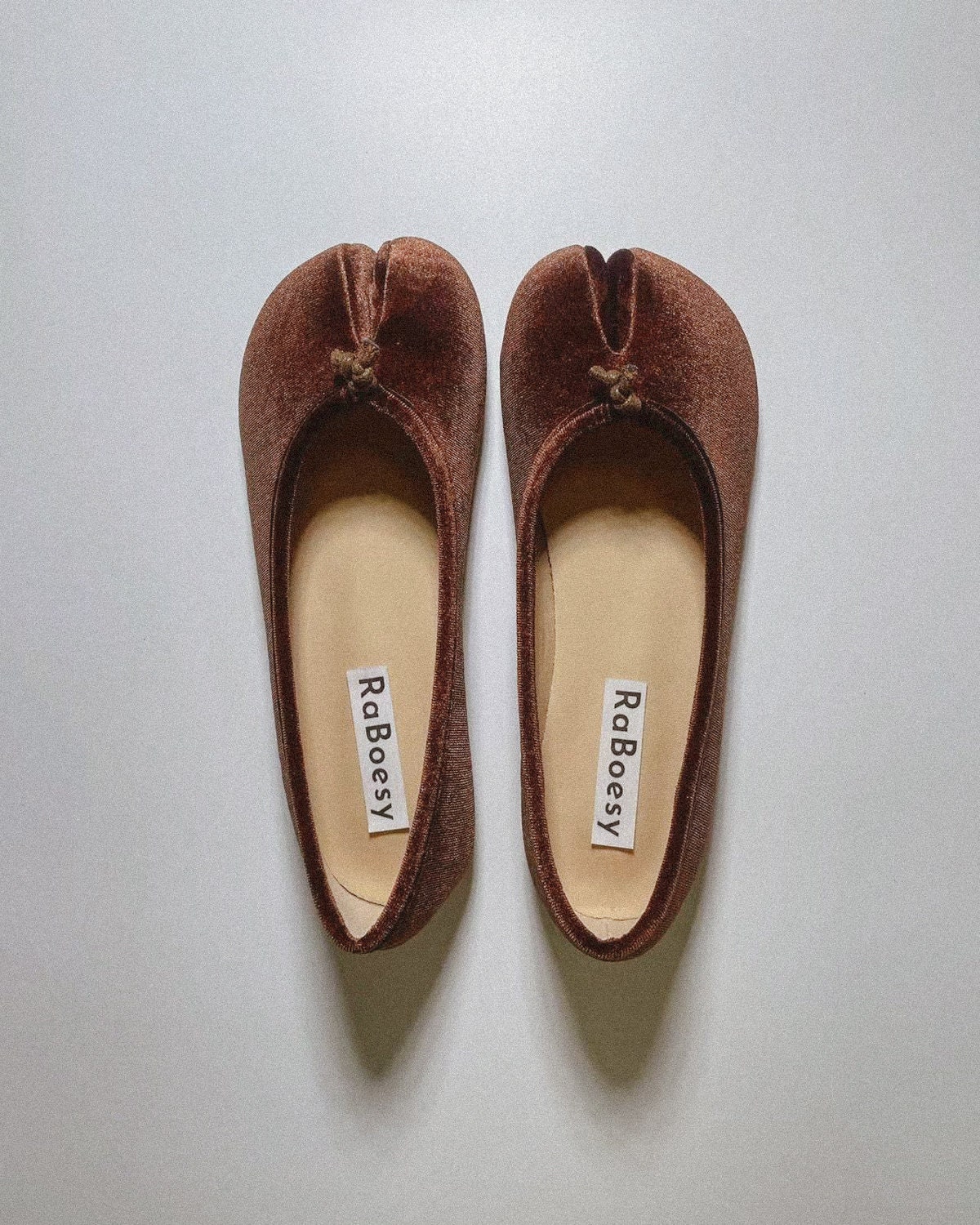 Women Velvet Split Toe Tabi Ballet Flats Vintage Green Brown - Etsy Canada