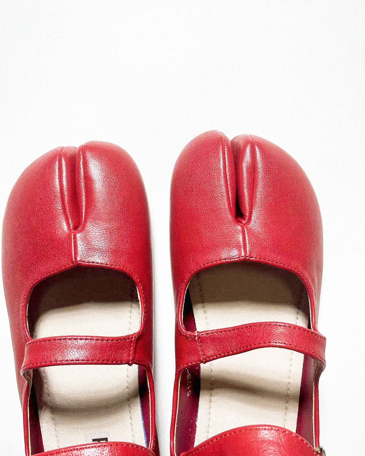 Women Eco Friendly Split Toe Tabi Ballet Flats Vintage Red - Etsy UK