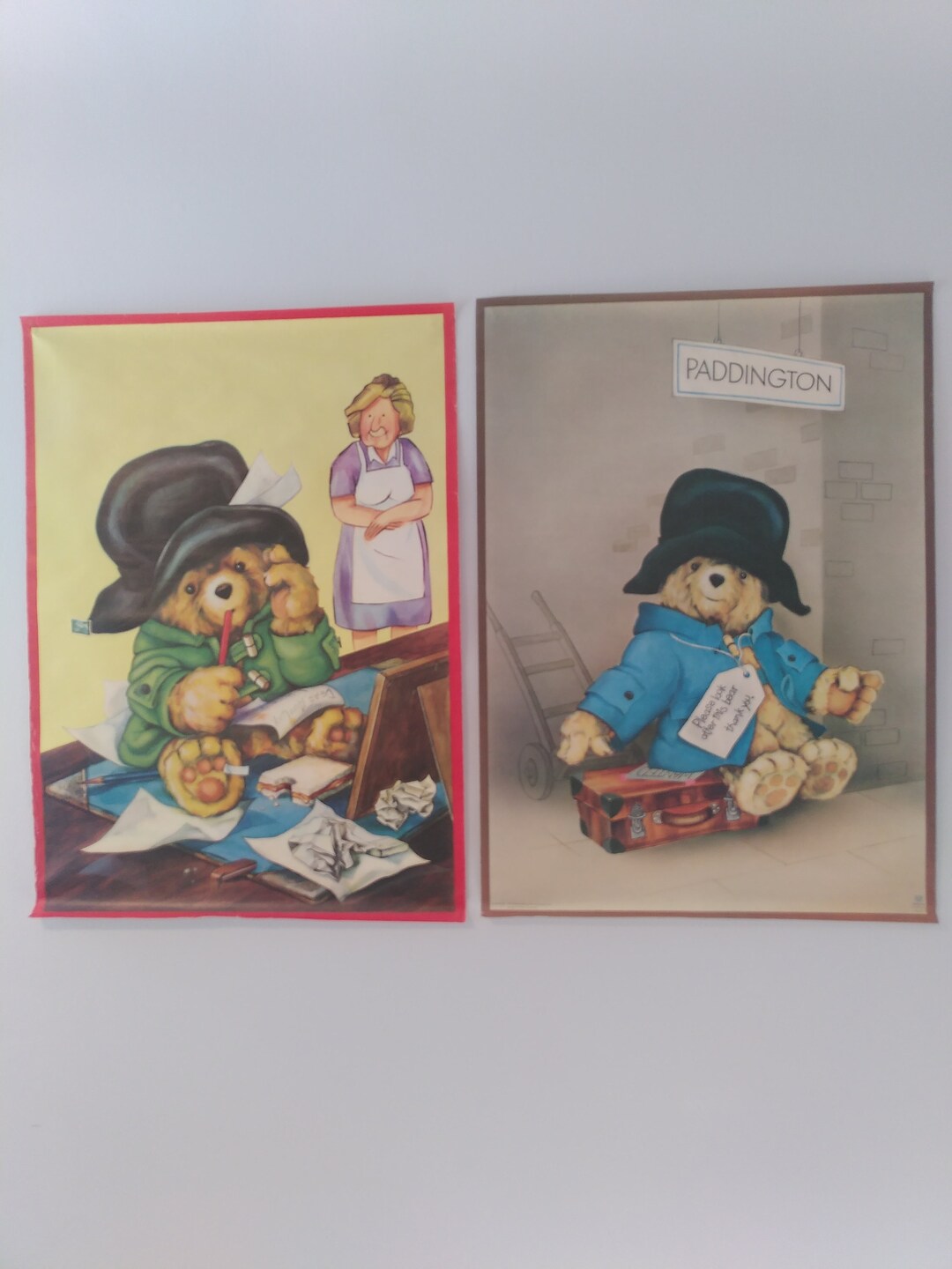 Genuine Vintage Paddington Bear Posters Nursery - Etsy