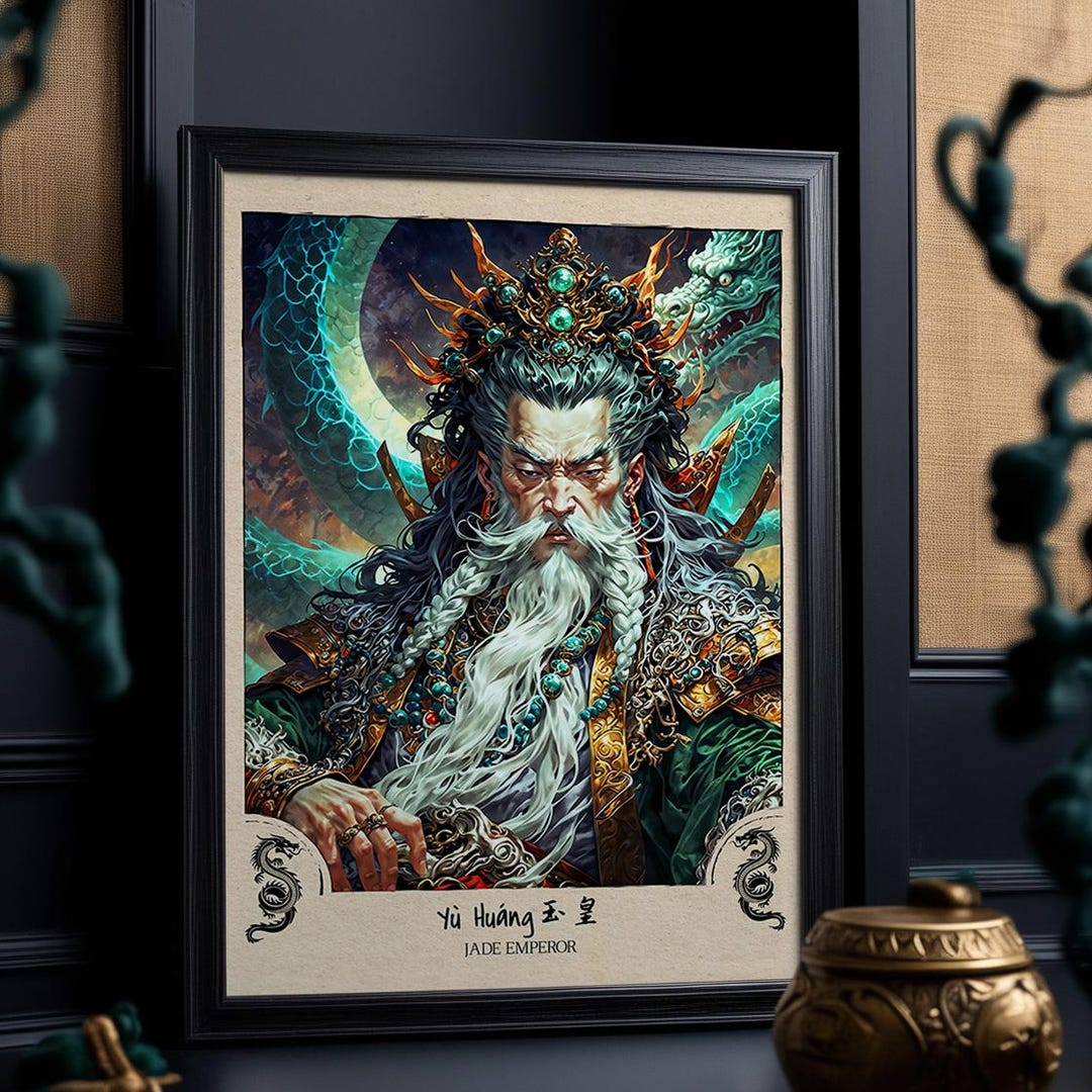 Jade Emperor Chinese God Printable Poster | Mythology Wall Art ...