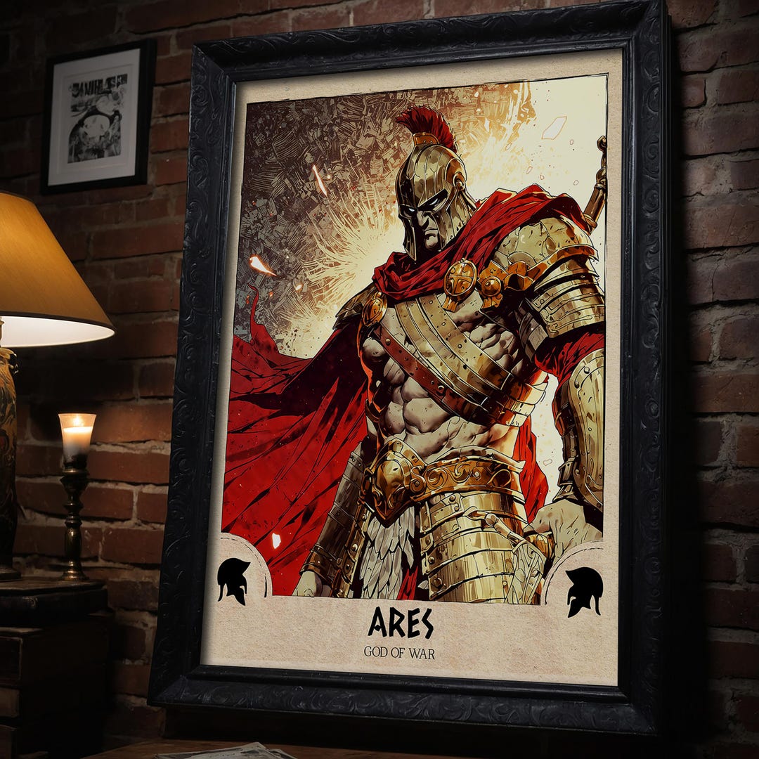 Ares Greek God Printable Poster | Mythology Wall Art | Printable | God ...