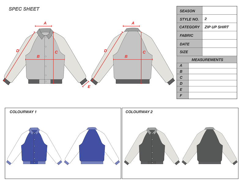 Raglan Sleeve Jacket Adobe Illustrator Tech Pack / Vector Drawing - Etsy