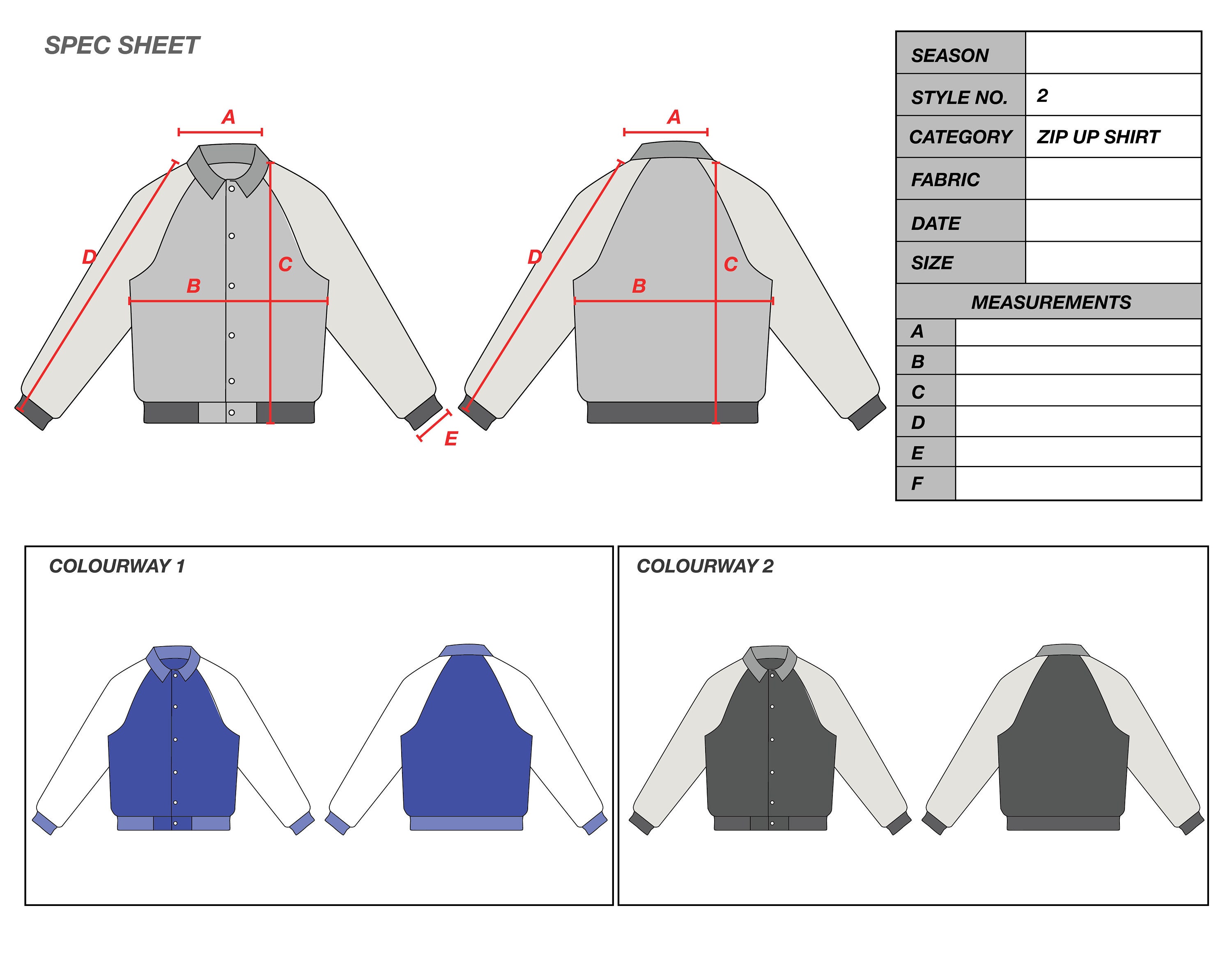 Raglan Sleeve Jacket Adobe Illustrator Tech Pack / Vector Drawing - Etsy