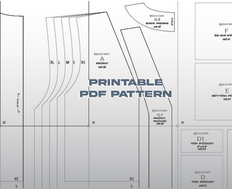 PPLN-05.2 Cargo Vest PDF PATTERN - Etsy