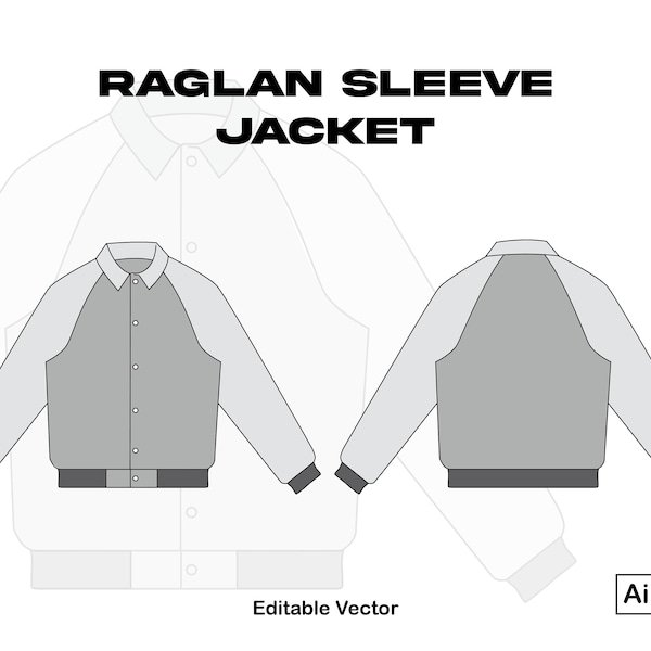 Raglan Sleeve Jacket - Etsy