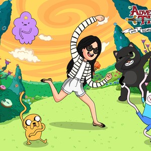 Personalized Adventure Time Portrait | Digital Family Portrait ...