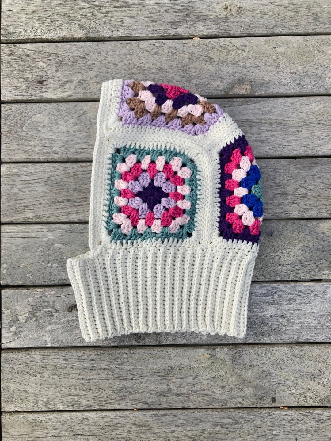 Crochet Granny Square Balaclava Pattern - Etsy