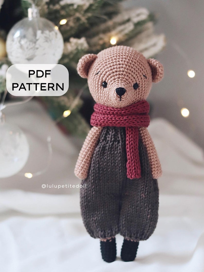 Terri The Bear Crochet Tutorial (Read the description carefully) - Etsy ...