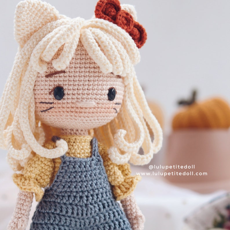 Lucia the Cat Doll Crochet Tutorial, Amigurumi Doll (read the ...