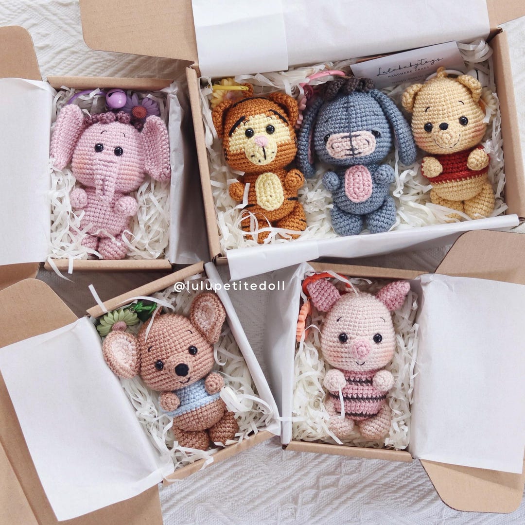 Finished Product: Handmade Winnie and Friends Keychain - Etsy