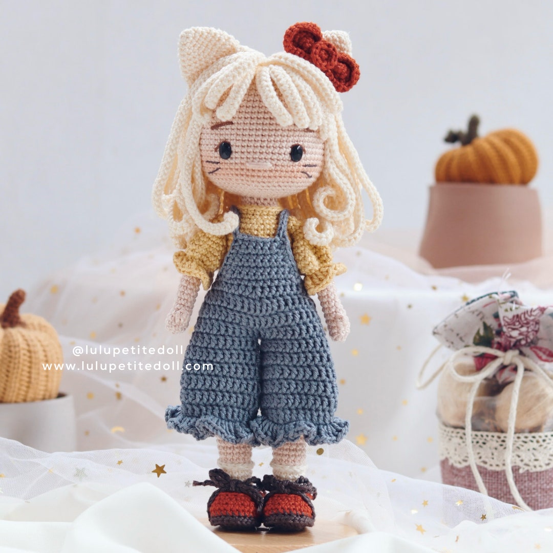 Lucia the Cat Doll Crochet Tutorial, Amigurumi Doll (read the ...