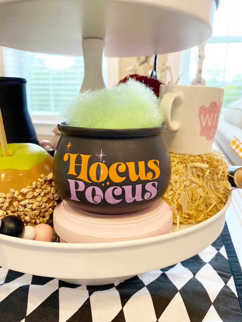 Hocus Pocus Black Cauldron for Tier Tray Halloween Kitchen - Etsy