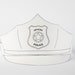 Printable Coloring Police Paper Cap Fun Kids Craft Pdf Template Instant ...