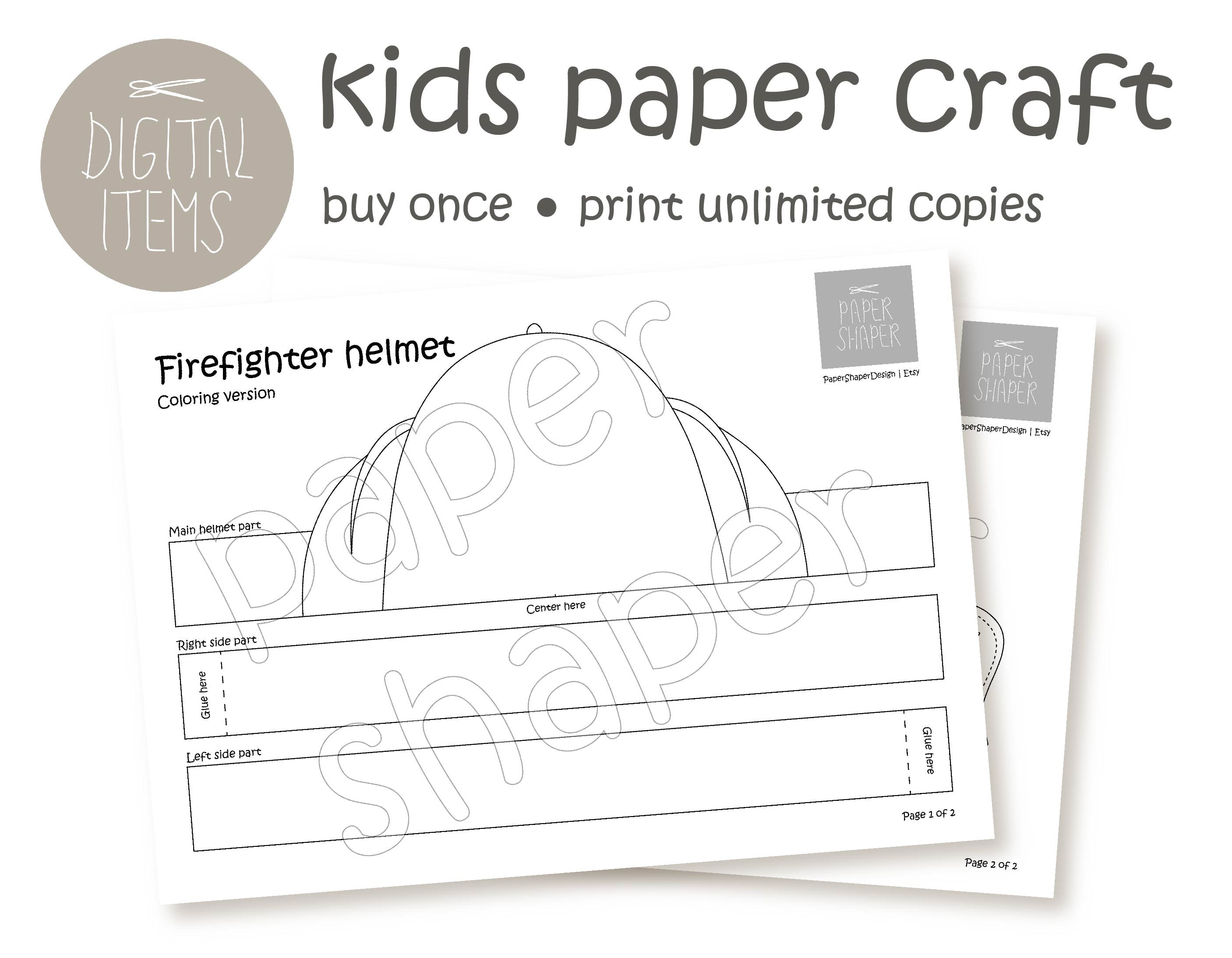 Firefighter Hat Coloring Pages