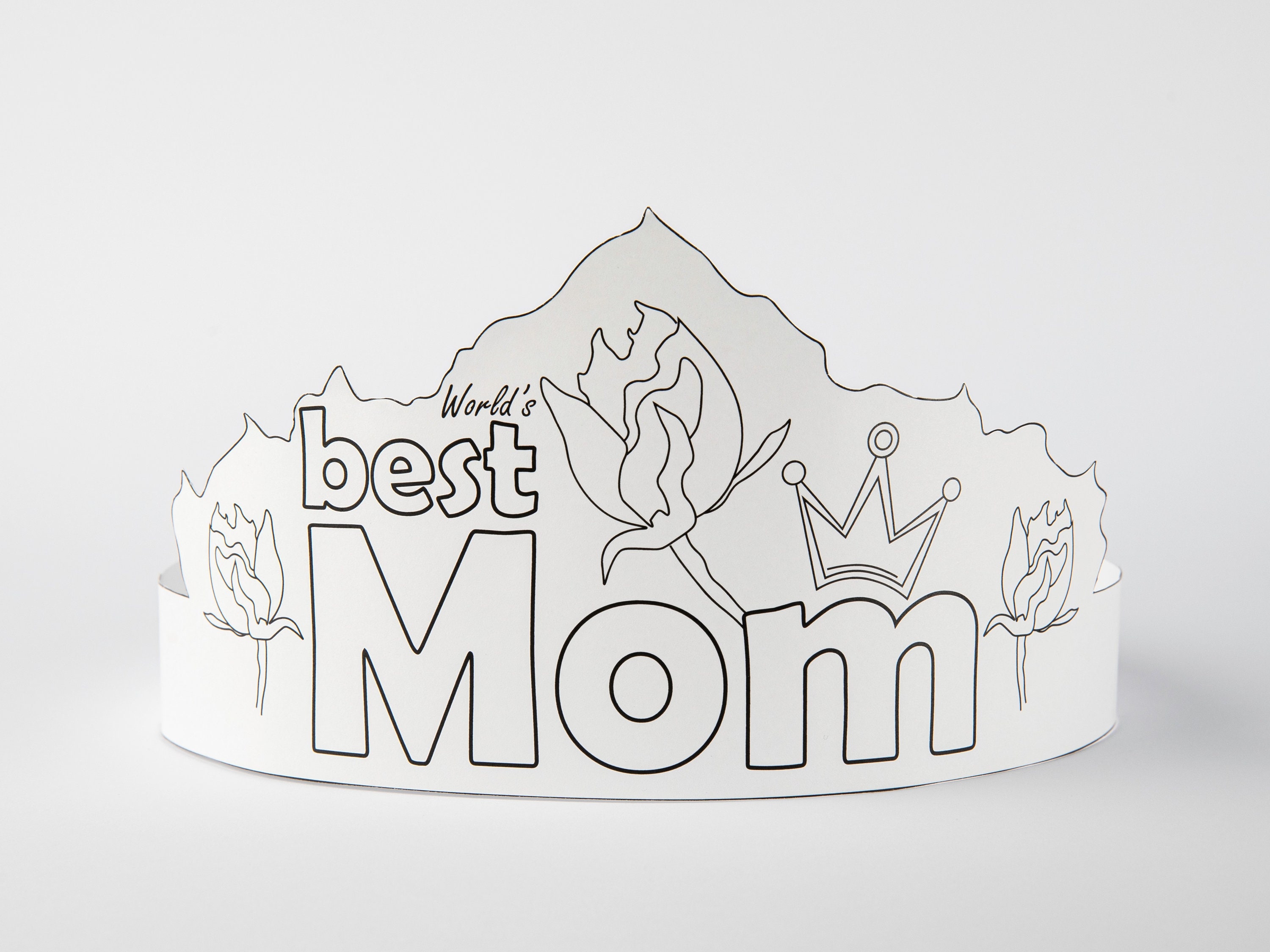 Printable World’s Best Mom Paper Crown Lovely Greetings on Mother’s Day ...