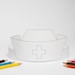 Printable Coloring Nurse Paper Hat Kids Party Craft Pdf Doctor Costume ...