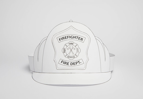 Firefighter Helmet Coloring Pages [2025]