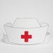 Printable Colored Nurse Paper Hat Kids Party Craft Doctor Costume Pdf ...