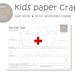 Printable Colored Nurse Paper Hat Kids Party Craft Doctor Costume Pdf ...