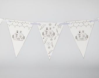 Printable Robot Paper Crown Awesome DIY Party Decor Cute Robot - Etsy