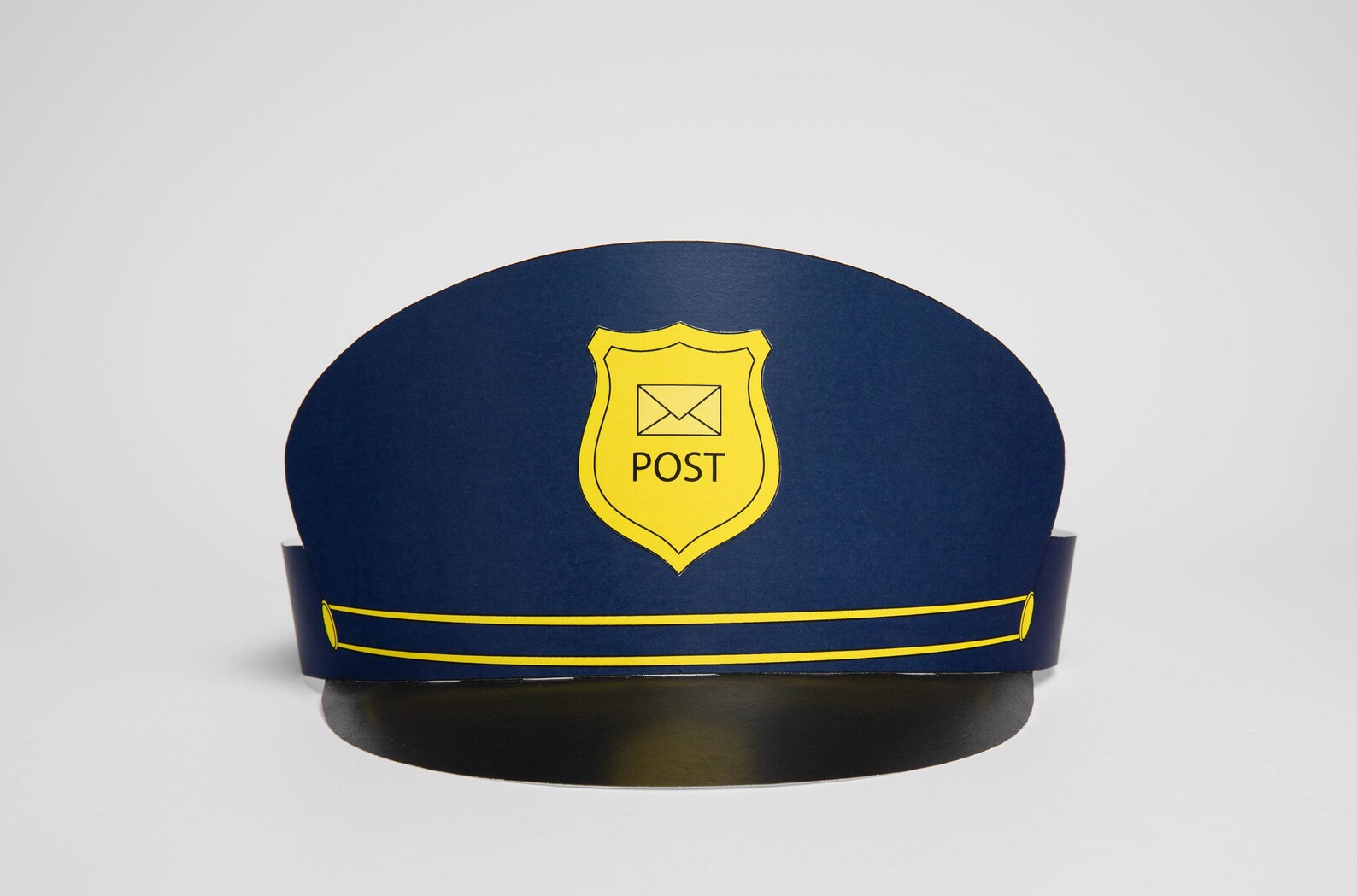 Printable Colored Postman Paper Cap Pdf Template Instant Download Kids ...