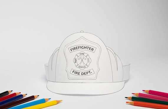 Firefighter Helmet Coloring Pages [2025]