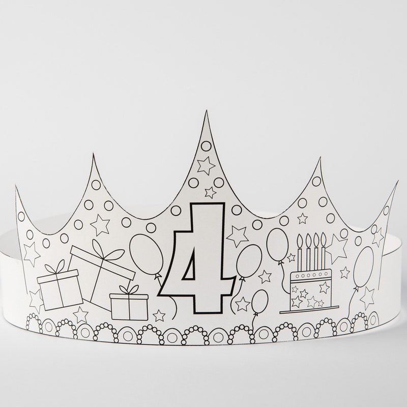 Number Balloons With Crown - Etsy