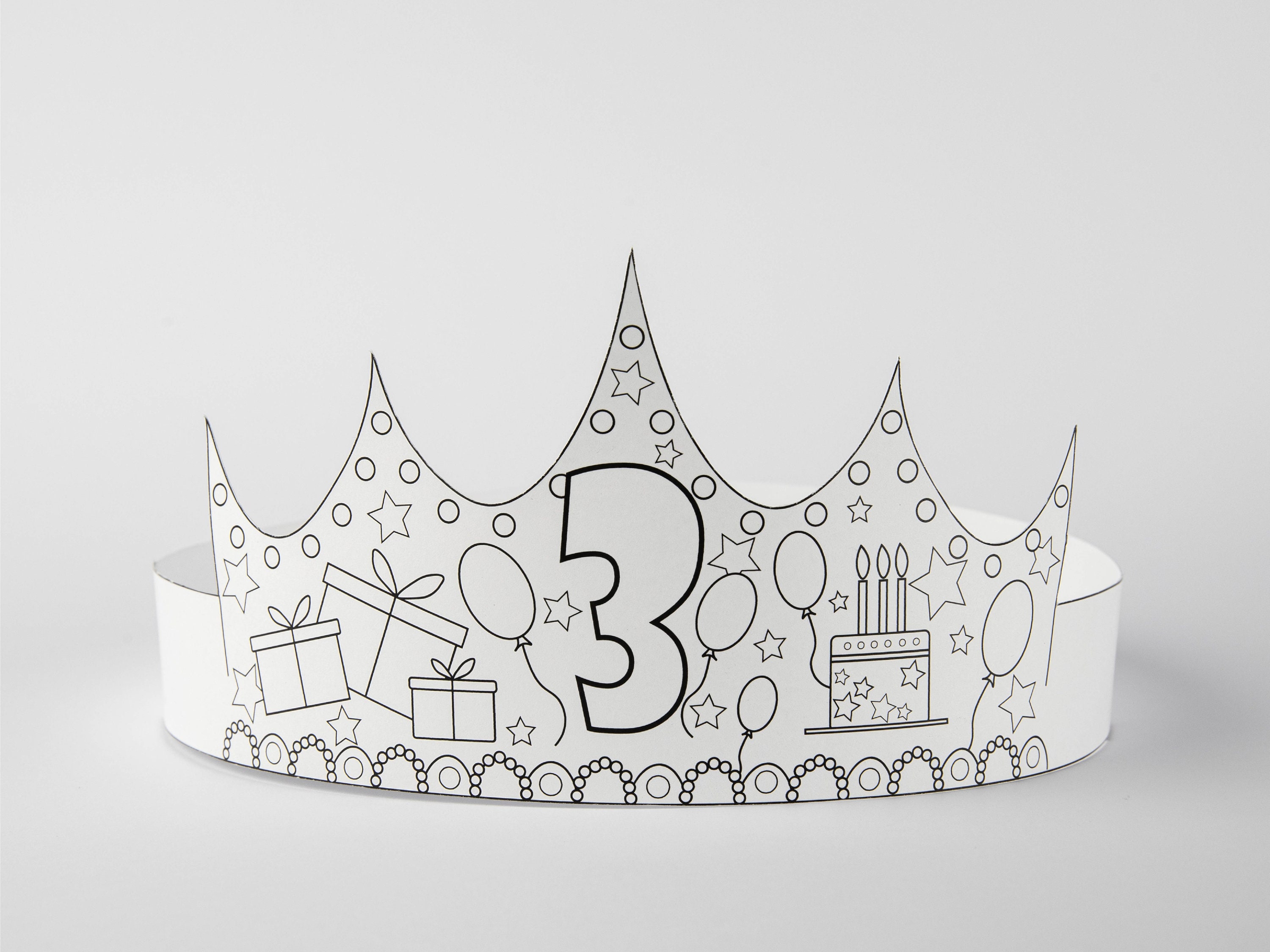 Plantilla De Corona De Feliz Cumpleaños Plantilla De Feliz