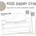 Printable Coloring Postman Paper Cap Pdf Template Digital Download Fun ...