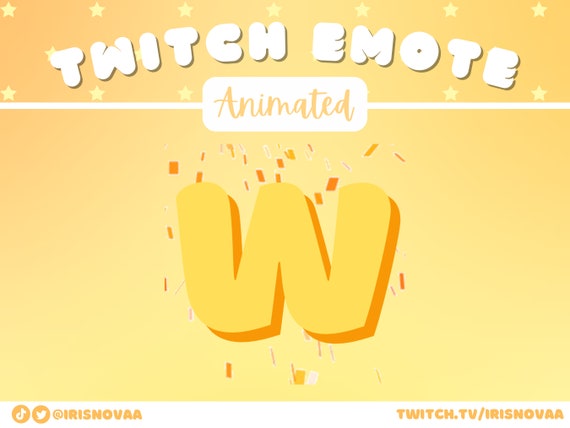 ANIMATED w Emote for Twitch & Discord Pastel - Etsy New Zealand