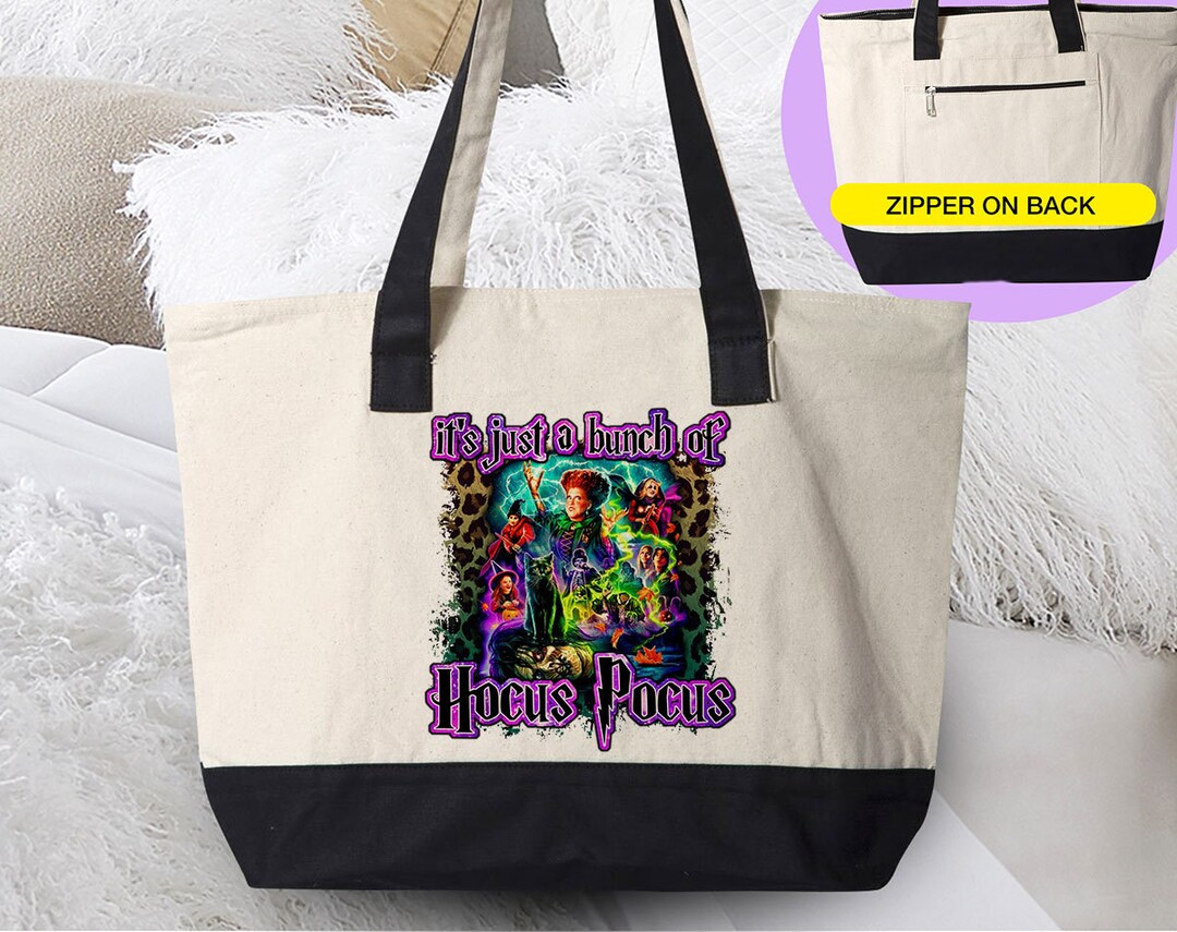 It's Just A Bunch of Hocus Pocus Leopard Tote Bag | Hocus Pocus ...