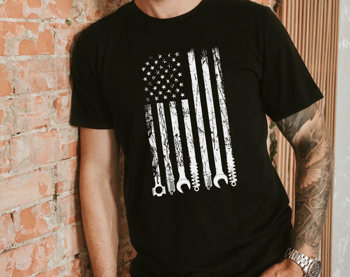 Car Mechanic Shirt Gift, Gift for Car Lover, Car Mechanic Flag, Garage ...