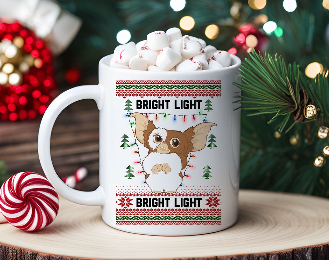 Bright Light Gizmo Ugly Christmas Sweater Coffee Mug | Christmas Mug ...