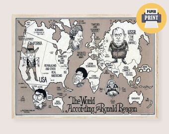 Reagan World Map - Etsy