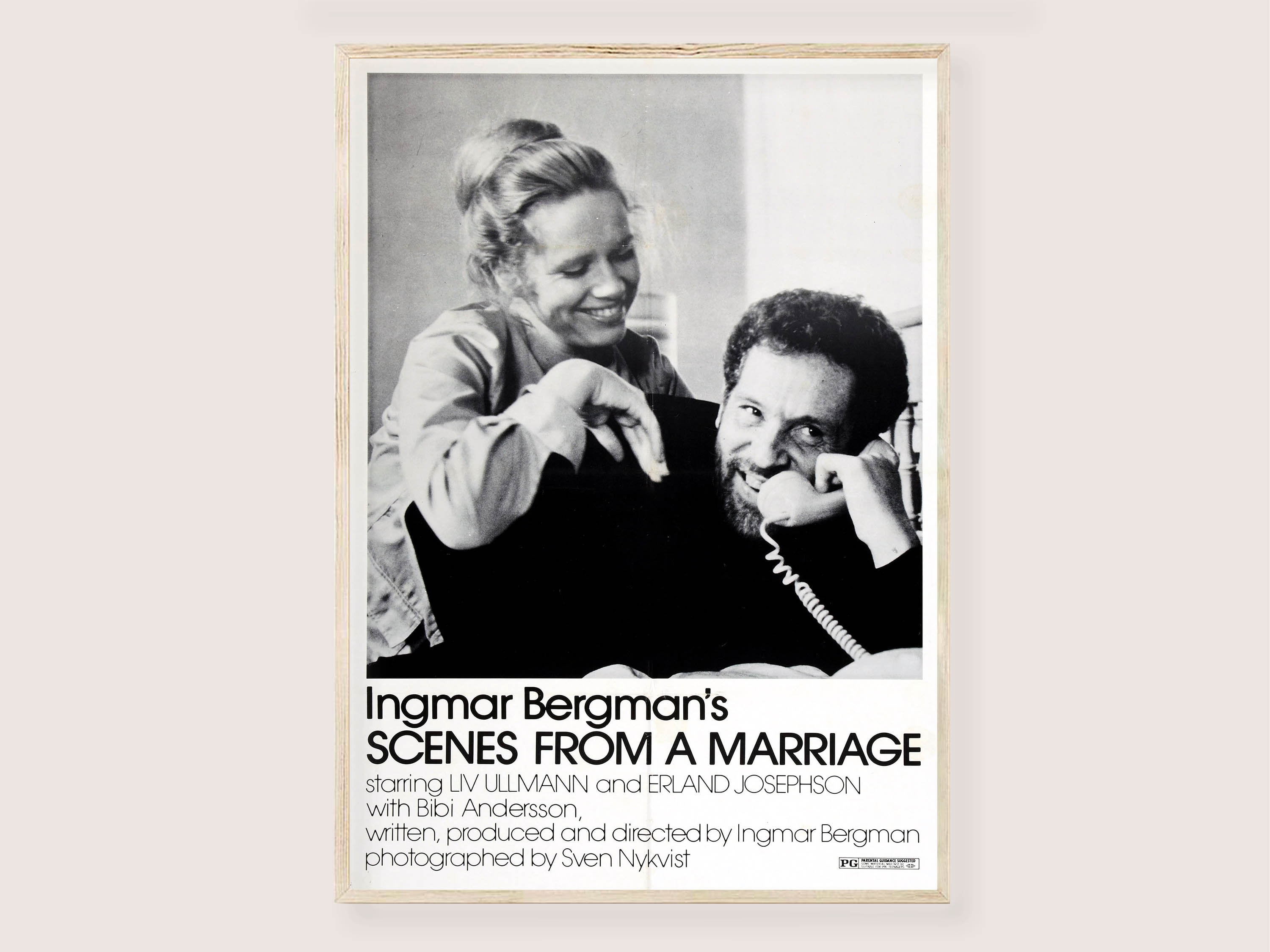 Ingmar Bergman Movie Scenes From a Marriage Poster Download - Retro ...