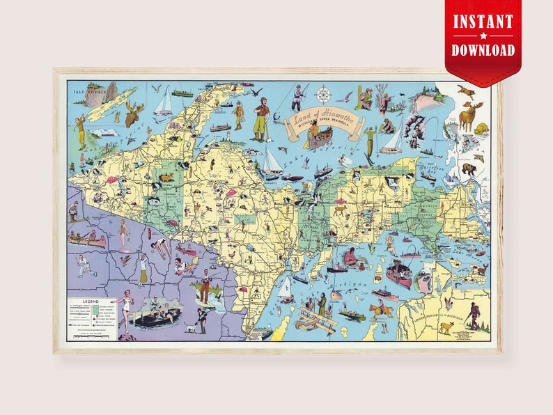 Land of Hiawatha American Indians Map Download Native American Tribes ...