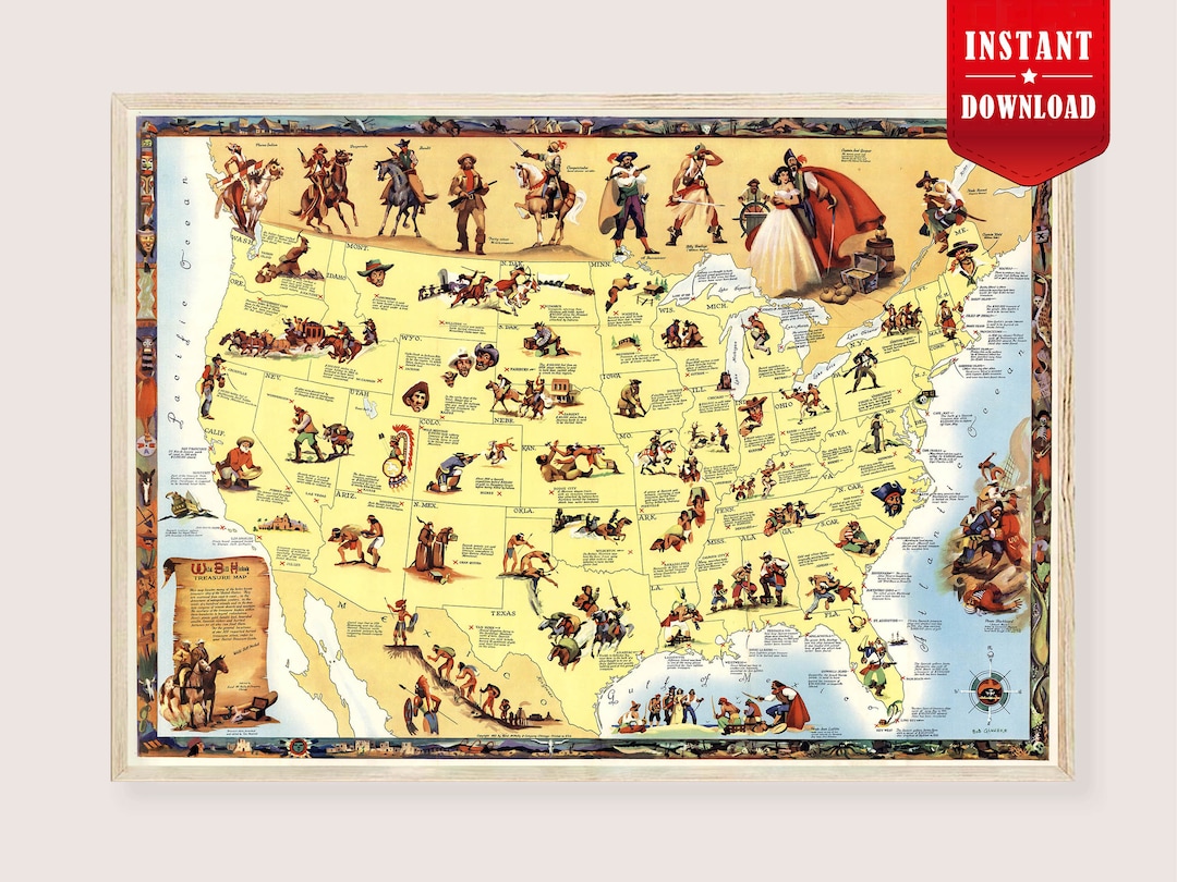 Treasure Hunters & Outlaws Map Download - Wild Bill Hickok Map ...
