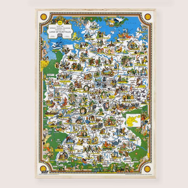 Pictorial Map of Germany - Etsy