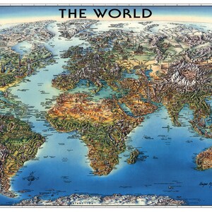 Good World Map Download Nursery World Map Art Kids Room, Kids Retro ...