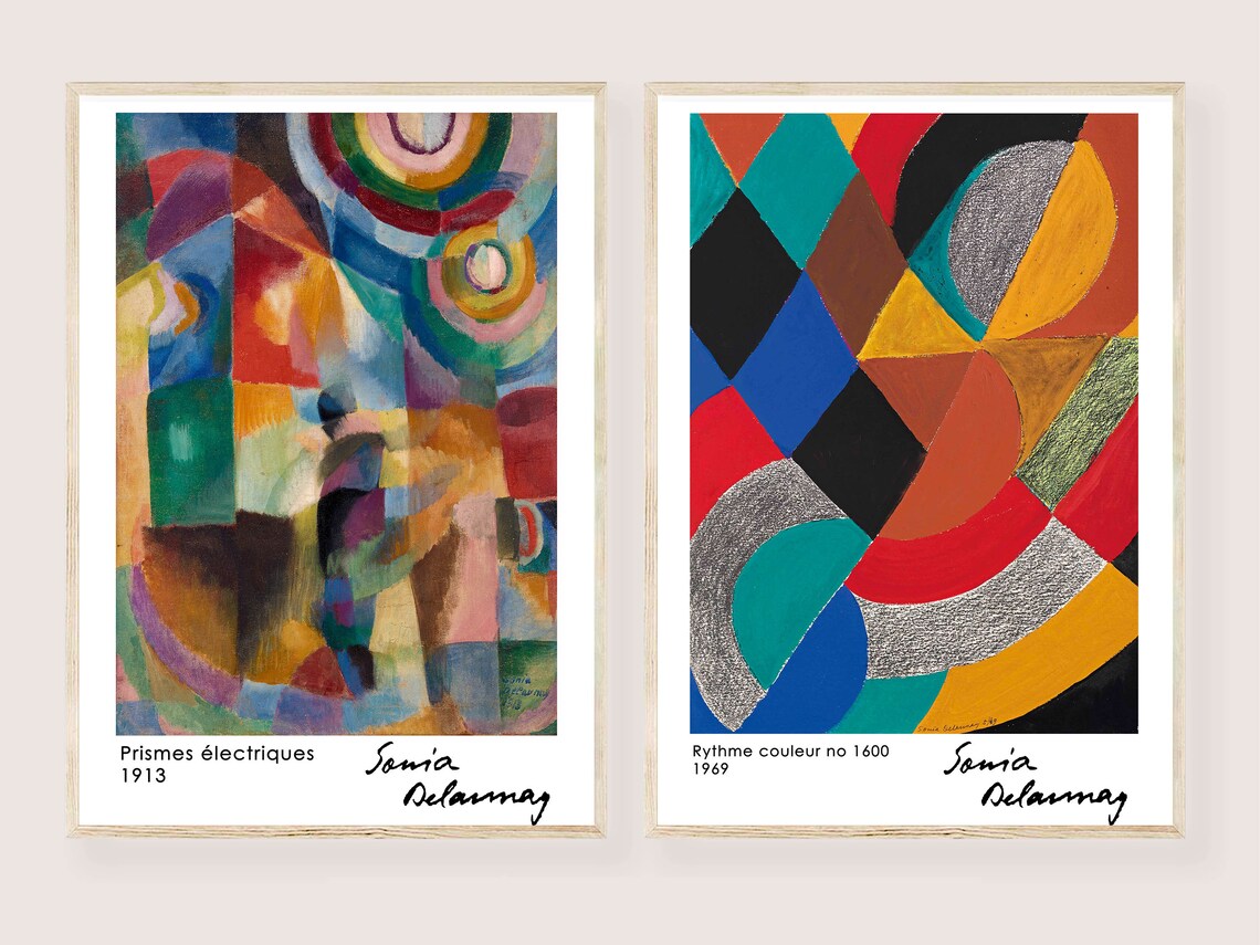 Sonia Delaunay Print Art Posters Woman Abstract Art Delaunay Prints ...