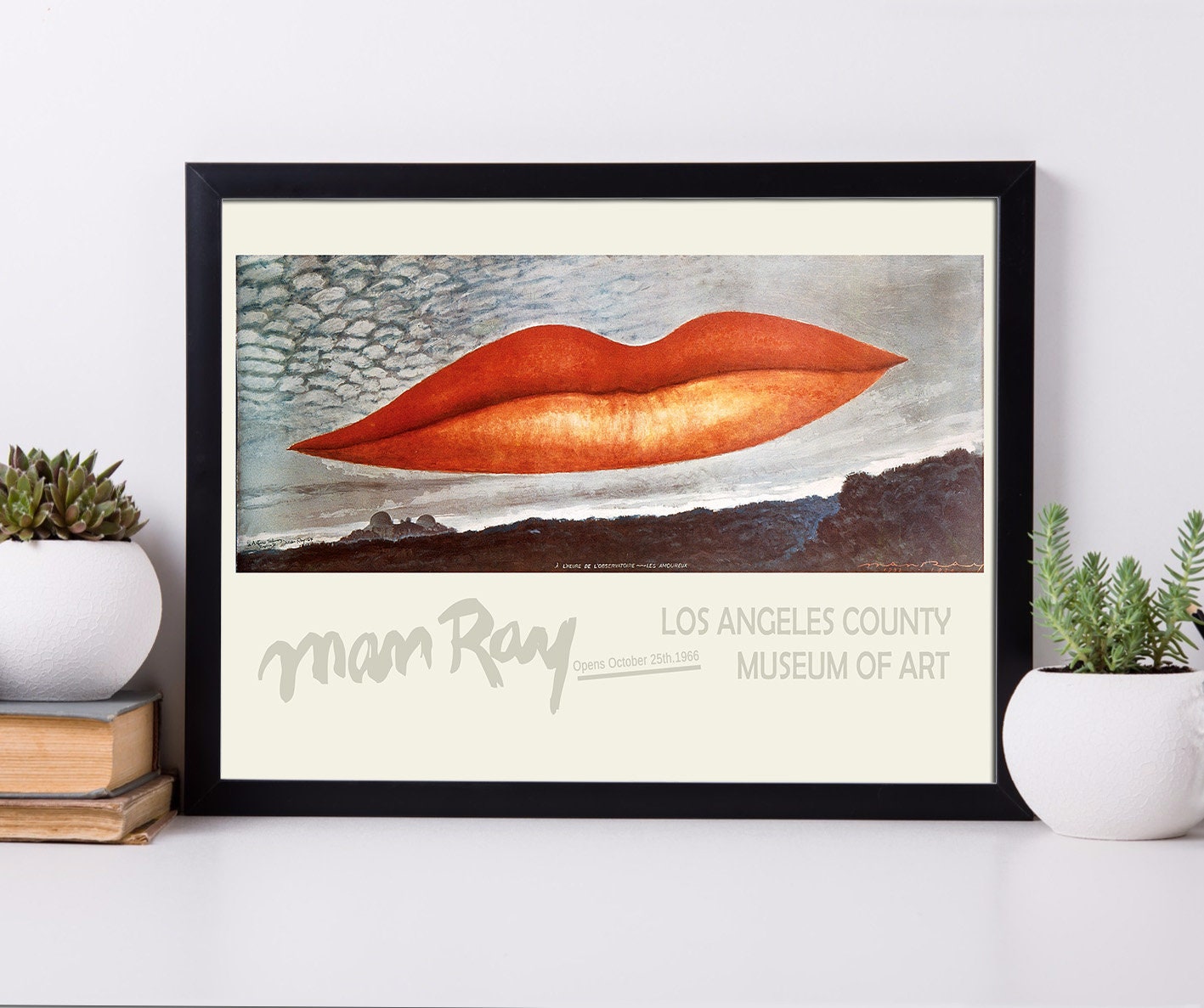 Man Ray Poster Lips Art Print Anatomy Retro Man Ray Lips Exhibit Poster ...