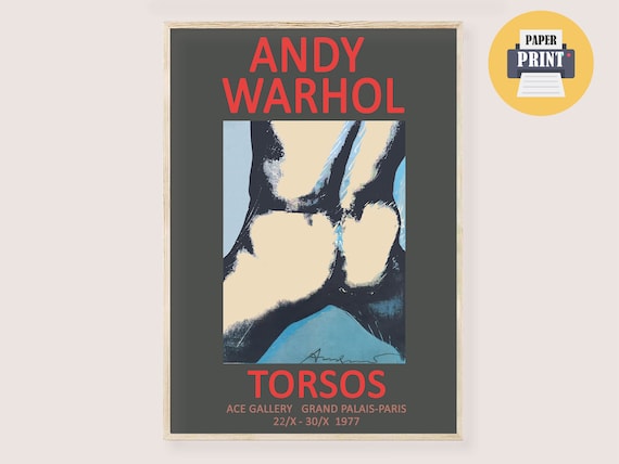 Andy Warhol Torso Art Print Poster Warhol Exhibition Man - Etsy