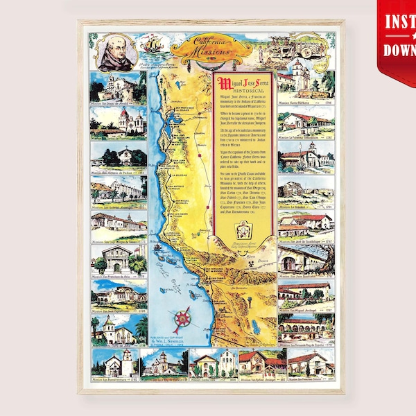 California Missions - Etsy
