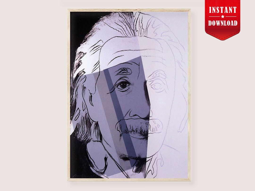 Warhol Einstein Ten Portraits of Jews Print Posters Download Warhol 10 ...