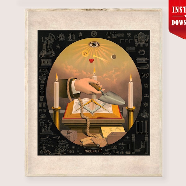 Masonic Poster - Etsy