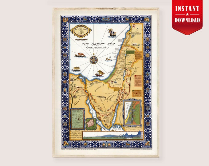 Map of Jerusalem in the Time of Jesus Christ Printable Bible Maps for ...