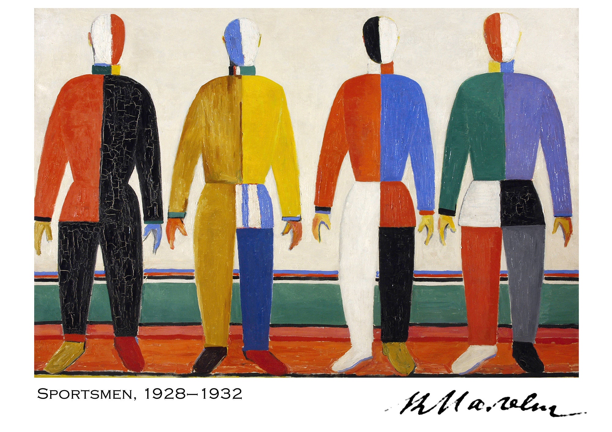 Kazimir Malevich Poster Sportsmen - Suprematist Art Modern Gallery ...