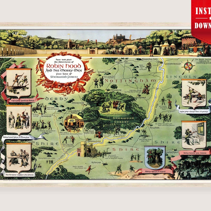 Robin Hood Digital Poster - Etsy